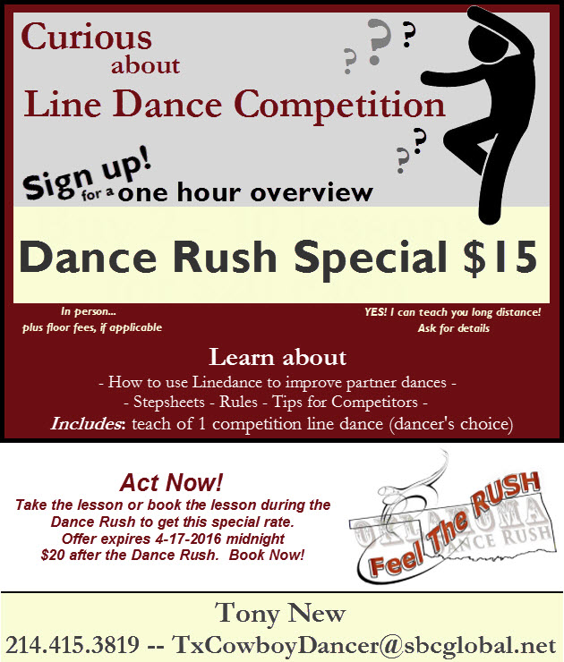 Oklahoma Dance Rush…here I come! Woot! | 5-6-7-8 Dancing My Way to a ...